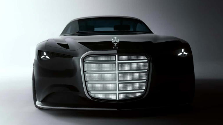 Mercedes-Benz Vision Iconic: An SL-Inspired Electric Coupe With A Retro ...