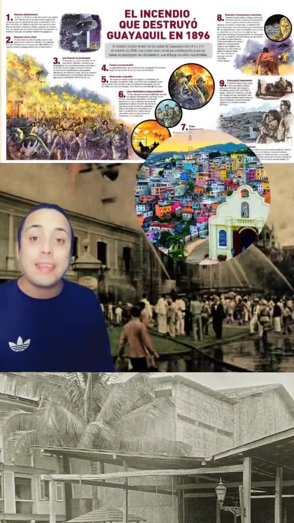 El gran incendio de Guayaquil. #historia #ecuador #guayaquil #nescrit...
