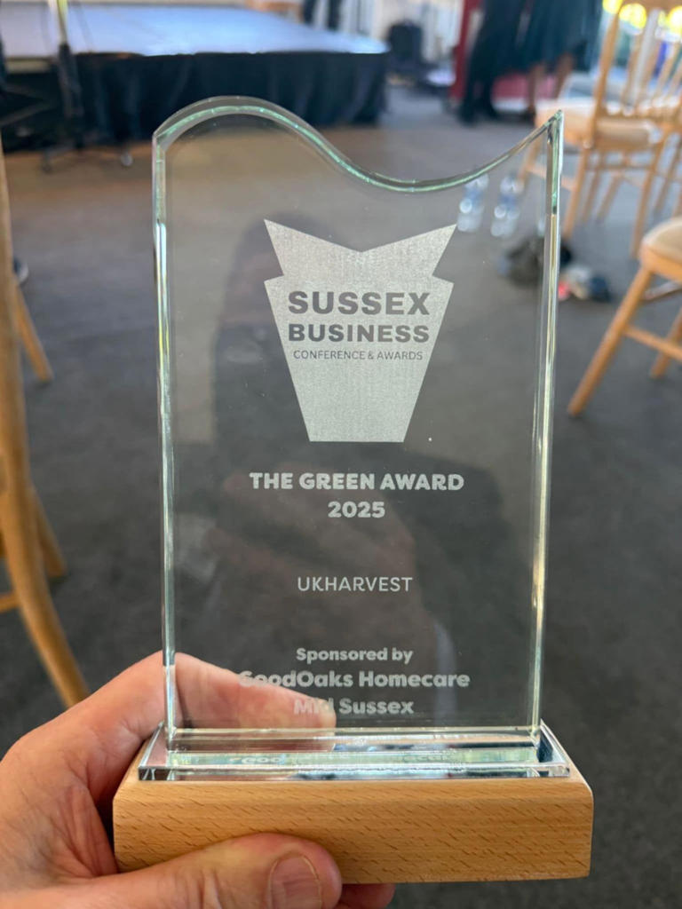 UKHarvest wins The Green Award at The Sussex Business Conference and Awards