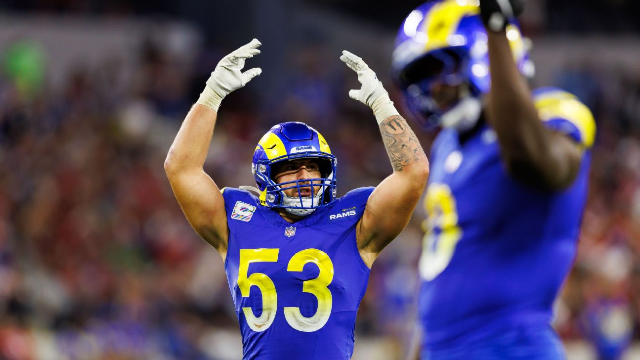 Zimbabwe's Nate Landman is a human wrecking ball for the Los Angeles Rams