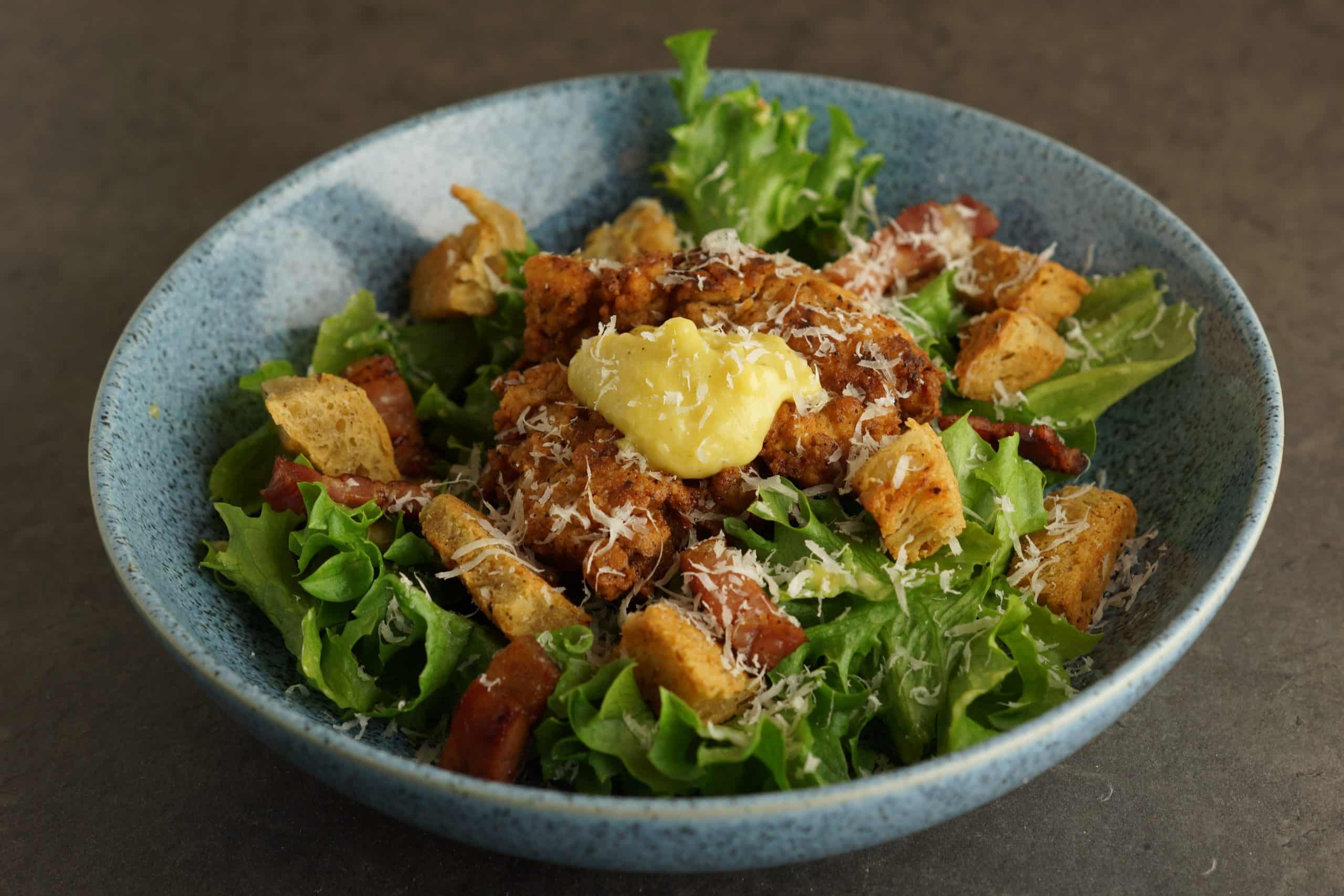 This Fried Chicken Caesar Salad Takes the Classic to a Whole New Level
