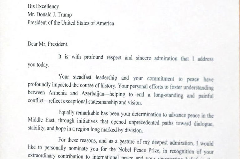 Donald Trump addressed as 'His Excellency' in grovelling letter from ...