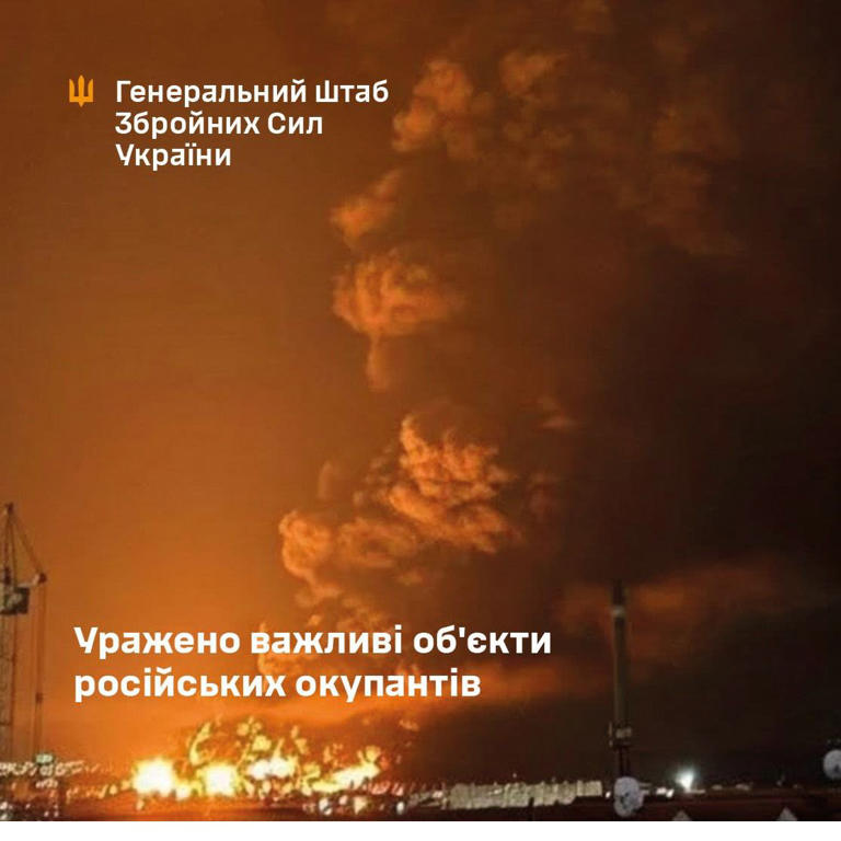 Ukraine's General Staff confirms strike on Crimean oil terminal and 3 ...