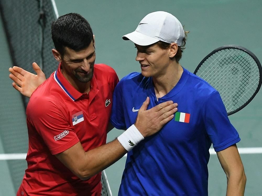 Video - Sinner's Beautiful Cross-Court Drop Shot Against Djokovic at ...