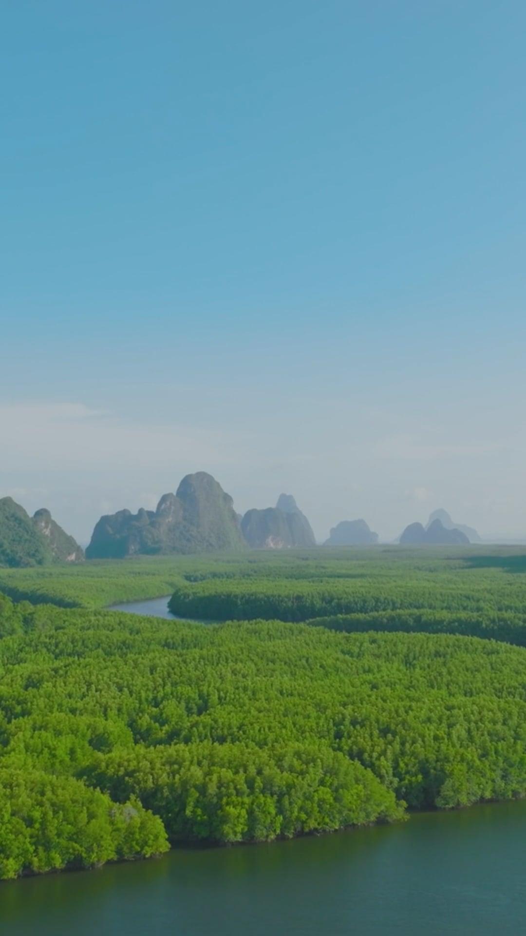 Glide Above Thailand's Lush Landscapes via Drone.