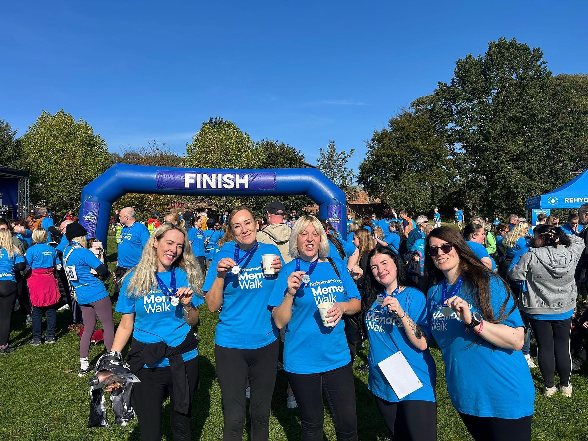 Hepworth House Care Home team walks for a cause in 6K Remember Me Walk