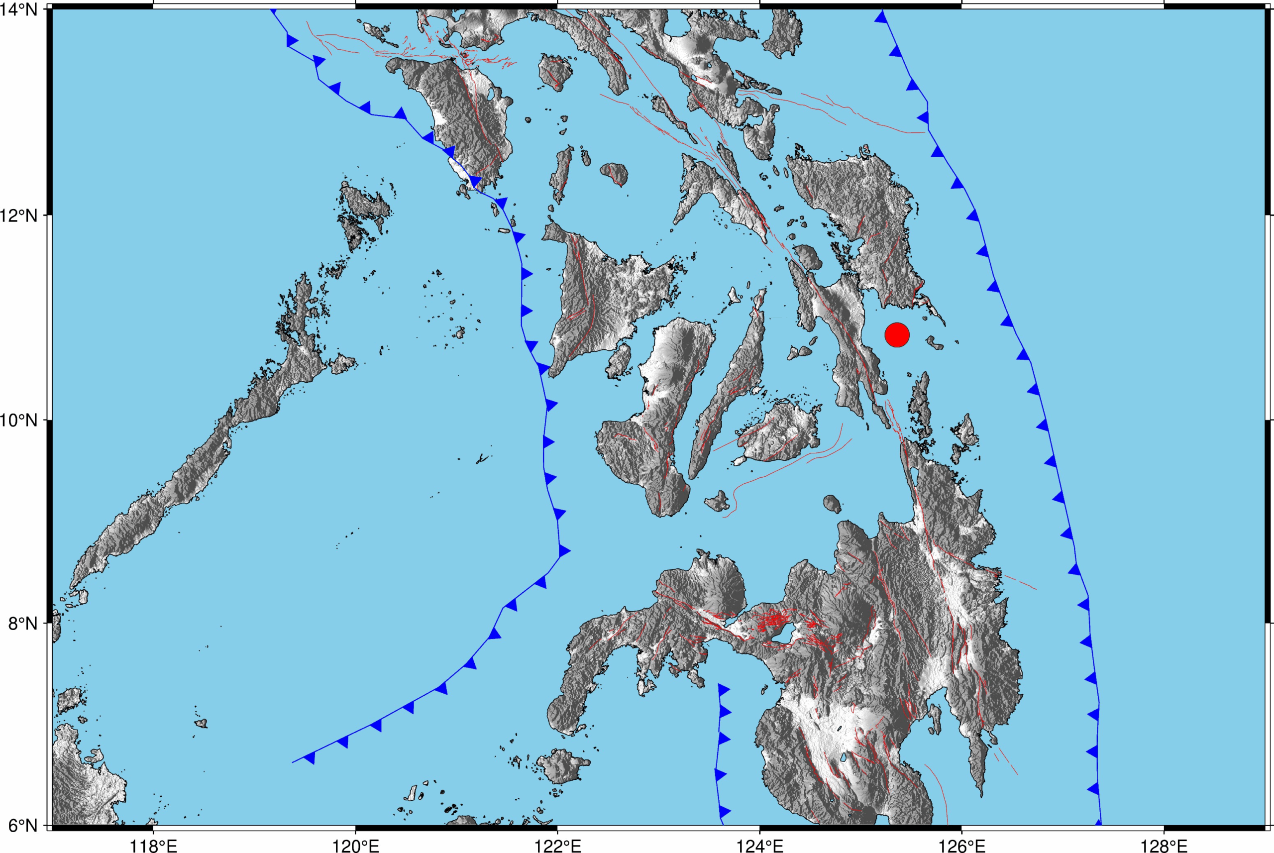 Magnitude 4.3 earthquake hits waters off Eastern Samar