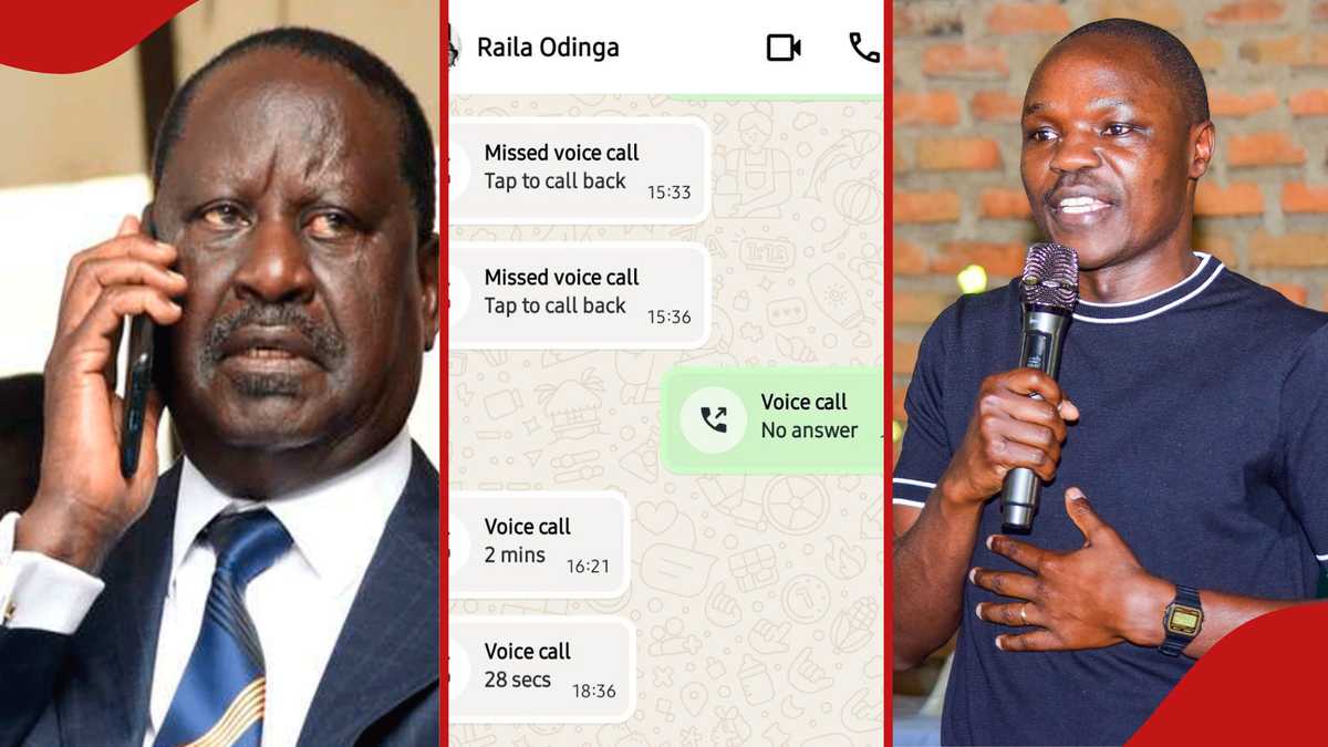Gabriel Oguda leaks details of last WhatsApp chats with Raila Odinga ...
