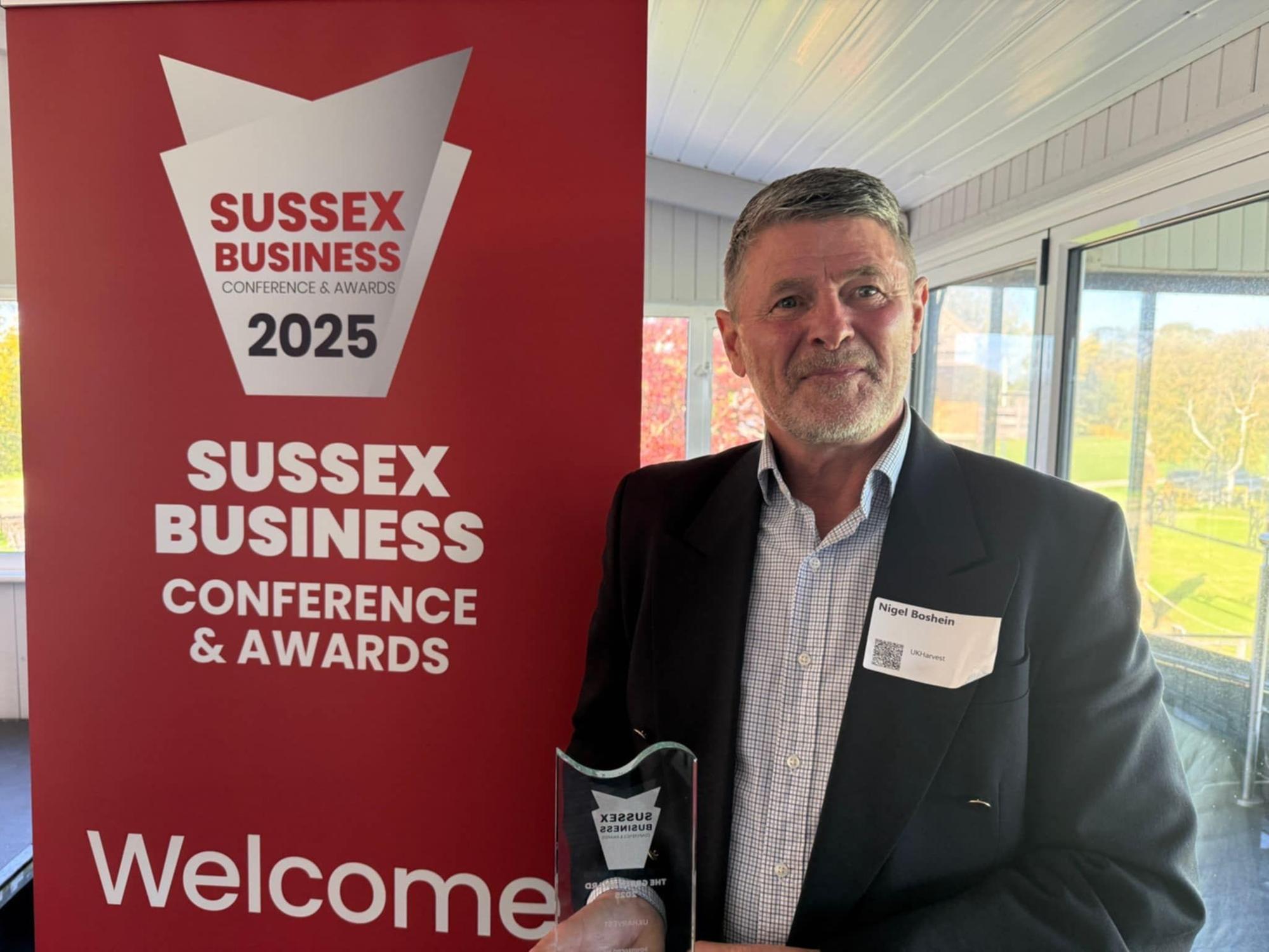 UKHarvest wins The Green Award at The Sussex Business Conference and Awards