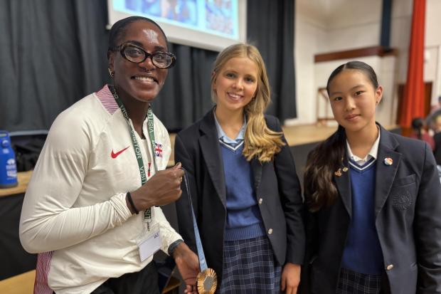 Olympic medallist delivers inspiring talk to Colchester pupils