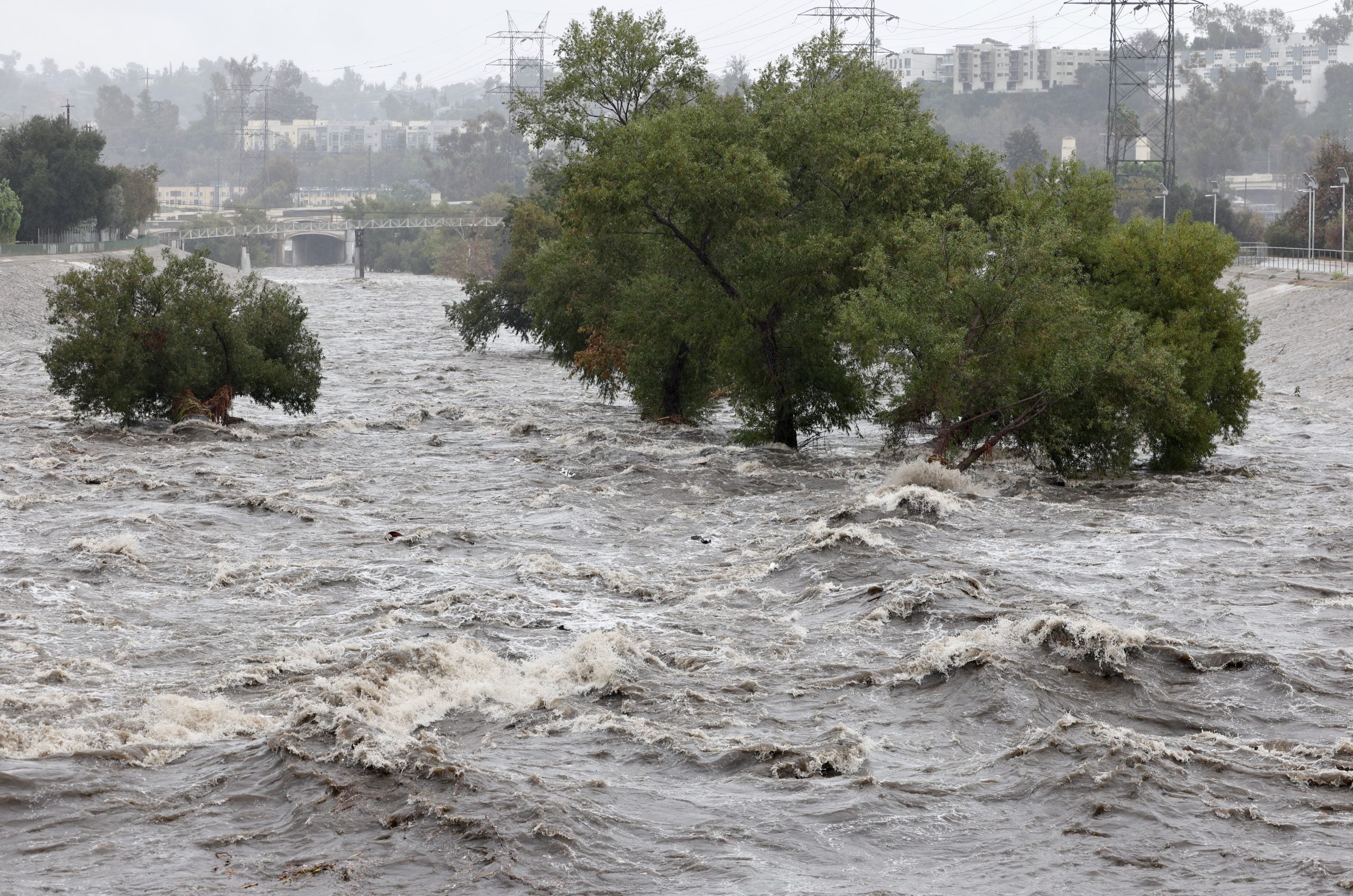 Rare October storm soaks Southern California as heavy rain drenches ...