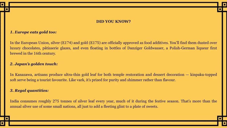The Rise, Reign & Retreat of Silver Vark in Indian Sweets