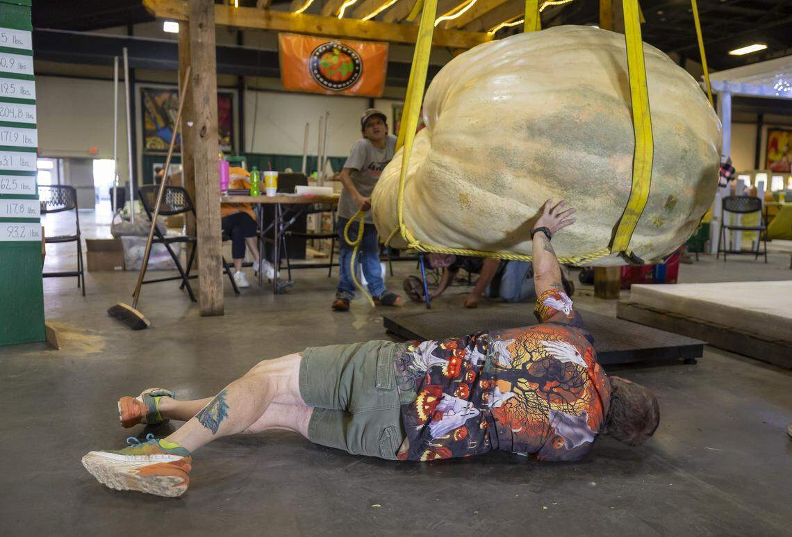 Massive pumpkin sets new record at the NC State Fair. Here's how much ...