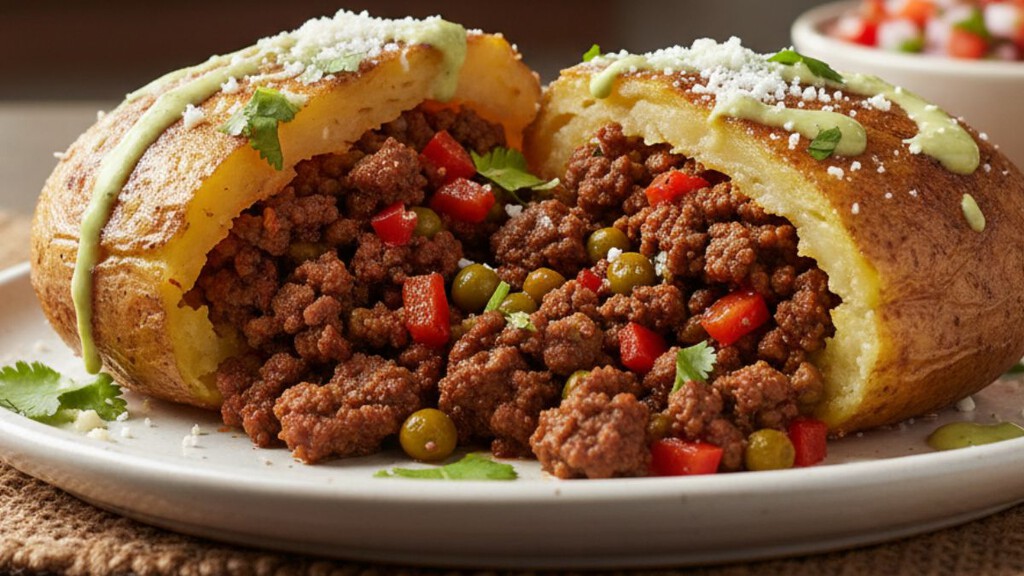 Papas rellenas con carne molida: una receta fácil, rápida, económica ...