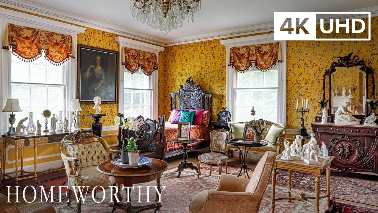 Inside Hunt Slonem’s Whimsical Historic Mansion in the Catskills