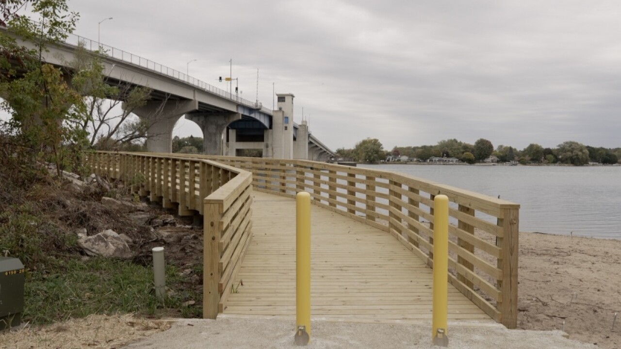 Safer route for walkers and bikers opens beneath Bayview bridge