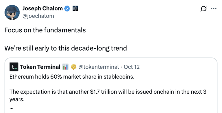 Sharplink exec shocked by level of BTC and ETH ETF hodling: Joseph Chalom