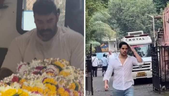 Pankaj Dheer Funeral: Son Nikitin Breaks Down; Sidharth Malhotra, Mika ...