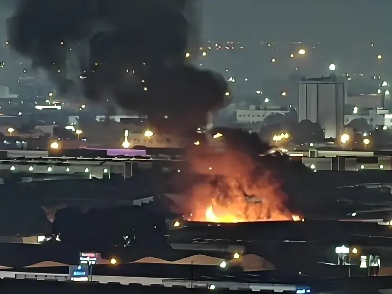UAE: Smoke billows as fire erupts in Sharjah Industrial Area