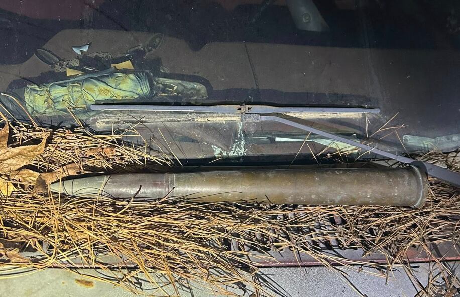 Explosive discovery: Truck owner finds decades-old military shell