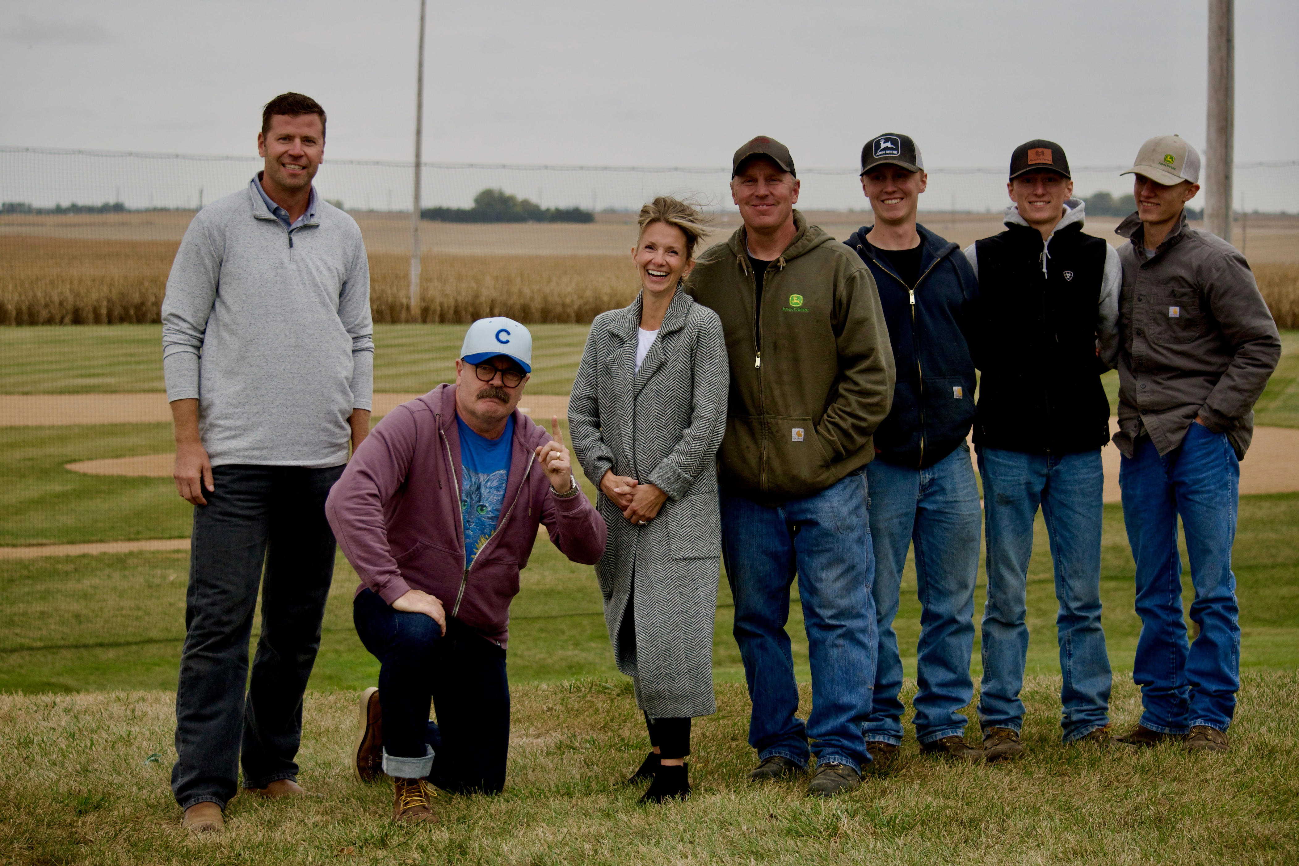 Actor Nick Offerman visits Polk City ‘Field of Dreams’ TV show site ...