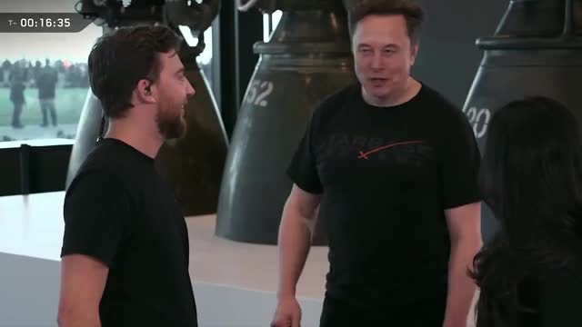 Awkward moment Elon Musk gatecrashes SpaceX launch livestream