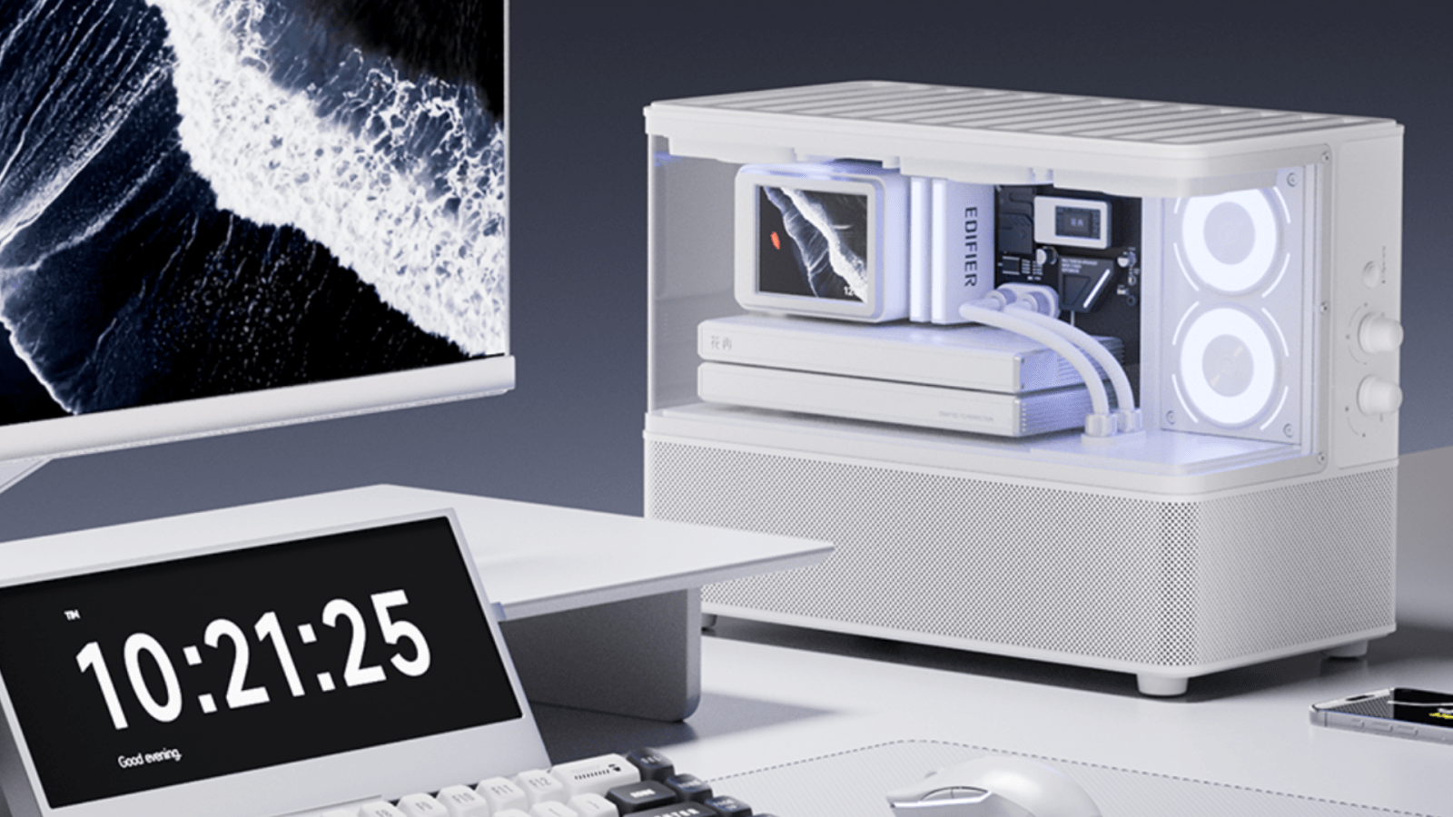 It looks like a gaming PC, but no. This is Edifier’s newest speaker