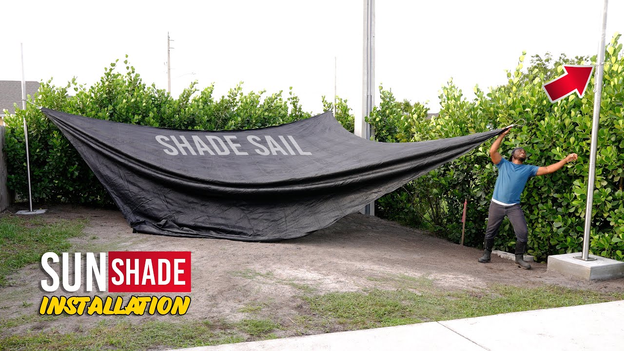Installing a sail shade canopy step by step - pro tips!