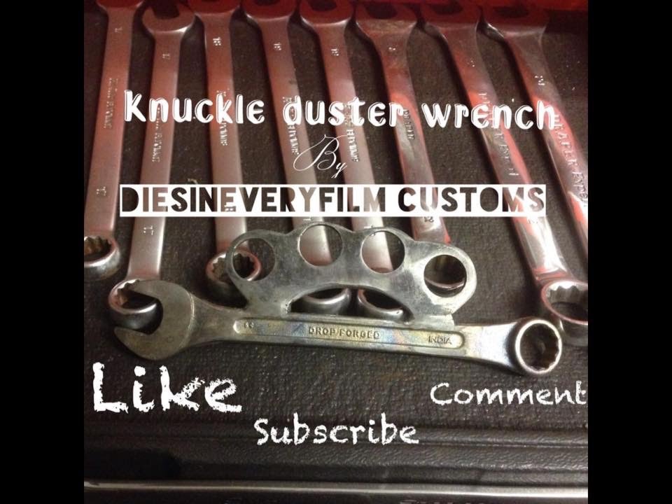 Making a knuckle duster wrench / spanner for a rat rod