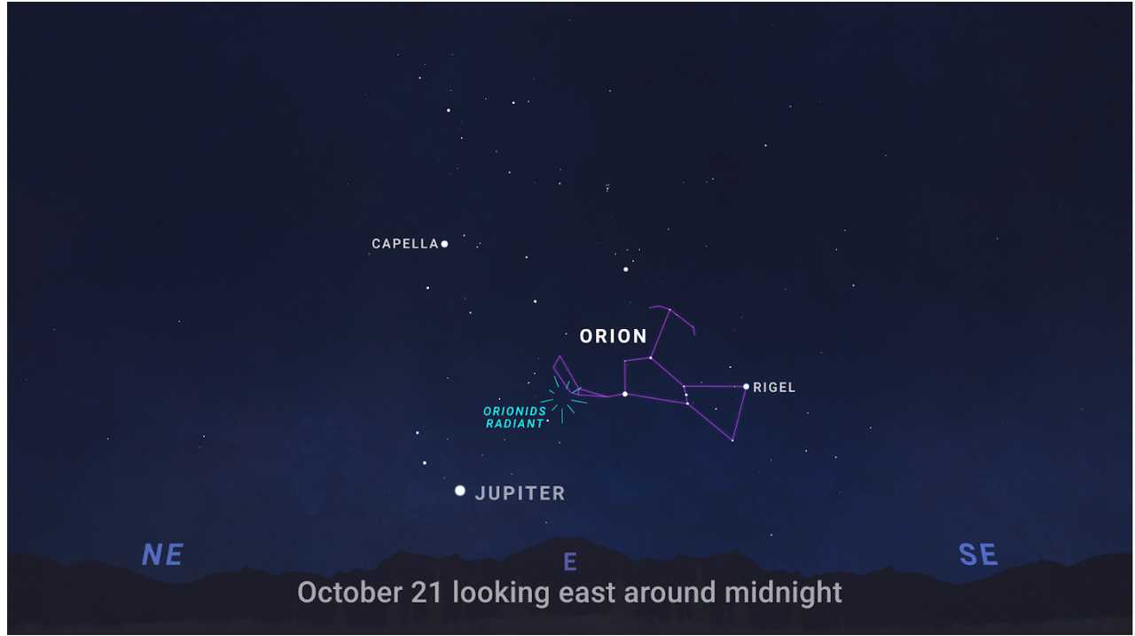 Orionid Meteor Shower To Streak Across Dark Skies