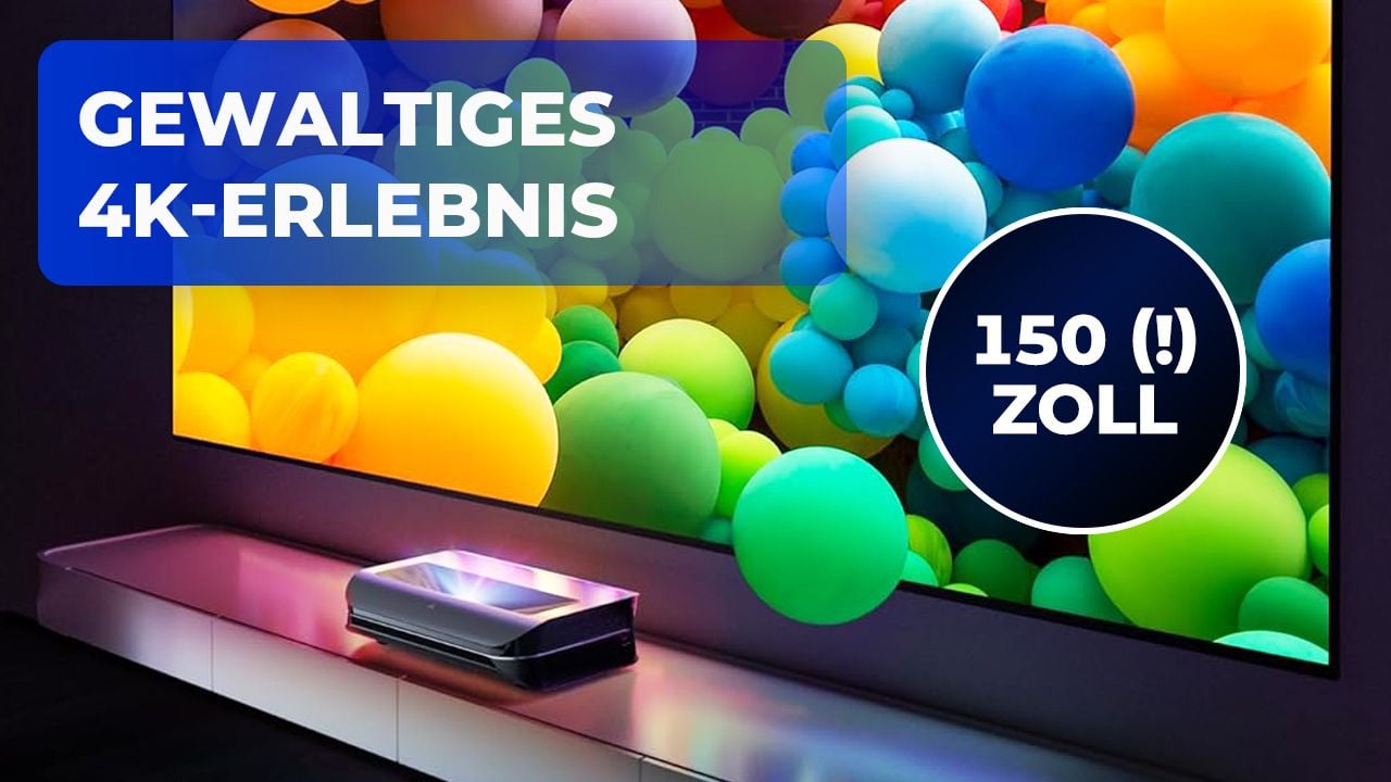 Dieser 4K-Laser-Beamer mit gewaltigem 150-Zoll-Bild ist randvoll mit ...