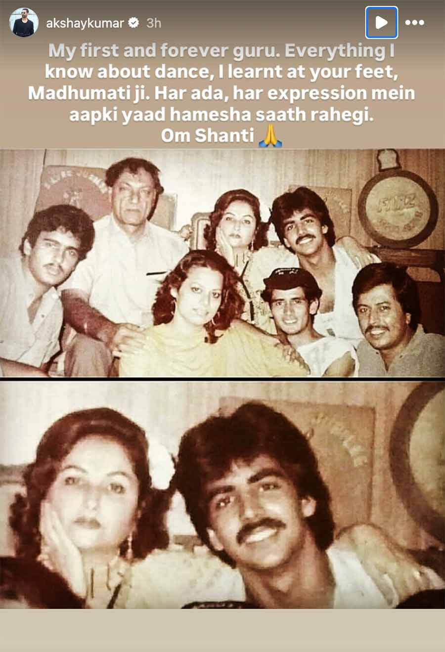 Akshay Kumar Shares Rare Throwback Photos With Madhumati As He Mourns ...