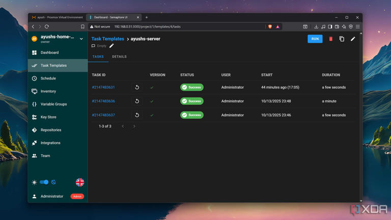 Semaphore is the perfect UI to manage your Ansible automations