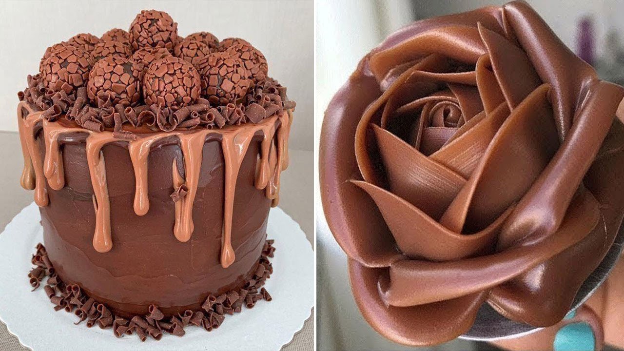 Chocolate Rose & Drip Cake | Satisfying Cake Compilation