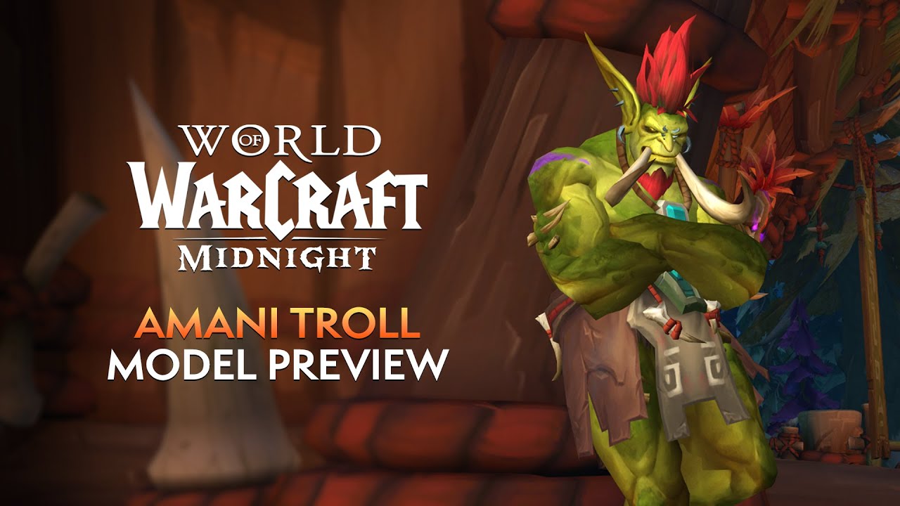 Amani Troll Model Preview & Potential Allied Race Customisation Options