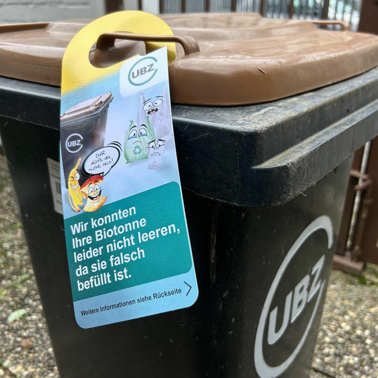 Gelbe Karte für so manche braune Tonne