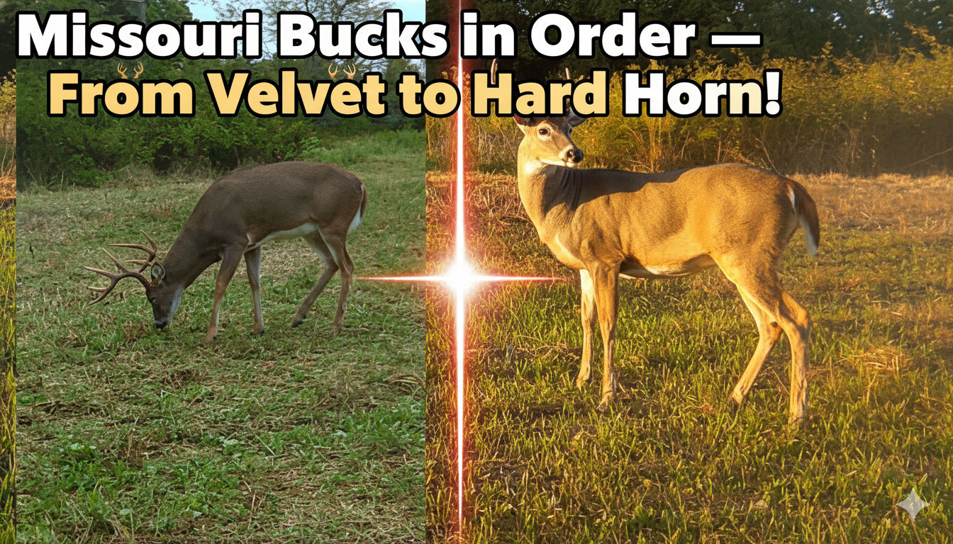 Missouri Bucks in Order — From Velvet to Hard Horn!