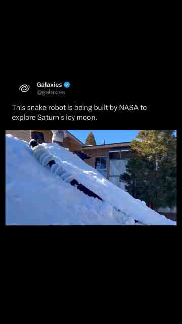 NASA is building snake robots to explore Saturn's moons