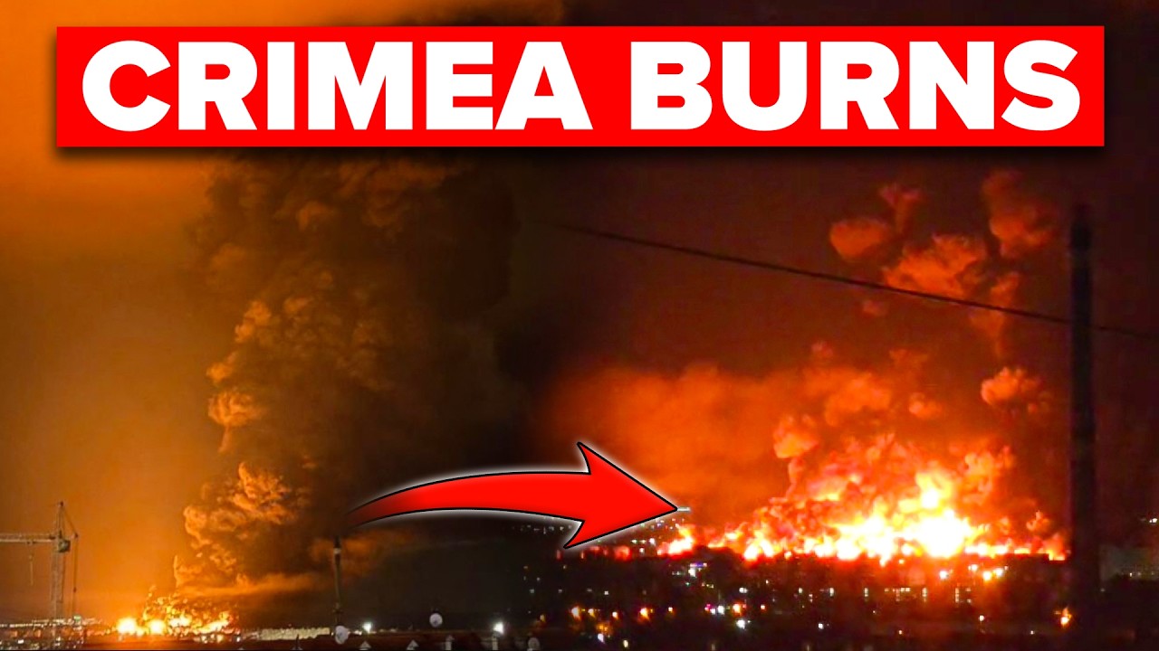 Giant Fireball Erupts Over Crimea... Ukraine Just BROKE Russia's BACKBONE