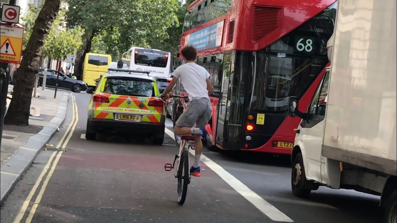 Calling the shots while riding through London