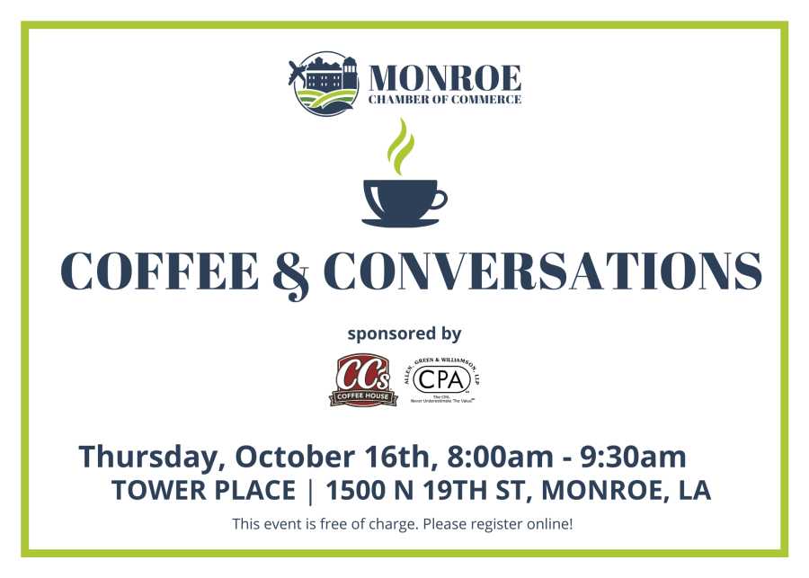 Monroe Chamber of Commerce presents Coffee and Conversations with Mayor ...