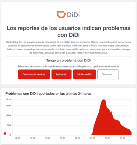 DiDi se cae en México: millones de personas no pueden usar la app y ...