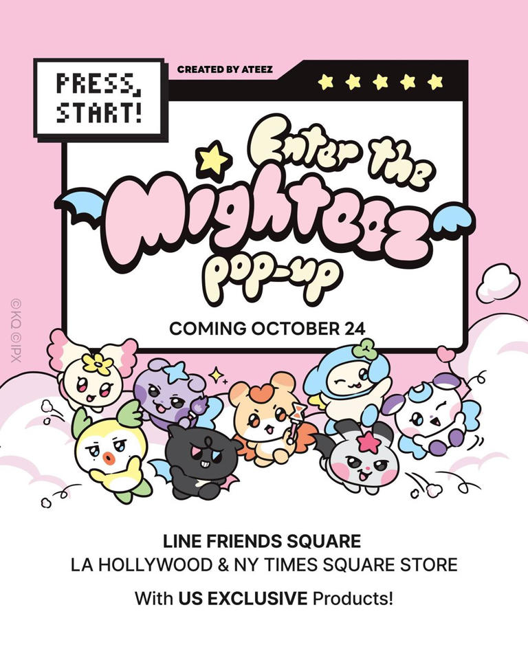 ATEEZ X LINE FRIENDS' MIGHTEEZ POP-UP, NYC