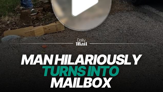 Man hilariously turns himself into mailbox