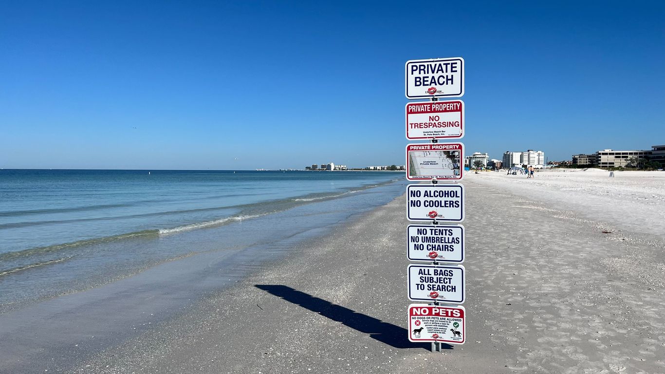 St. Pete Beach bar owner to remove "no trespassing" signs