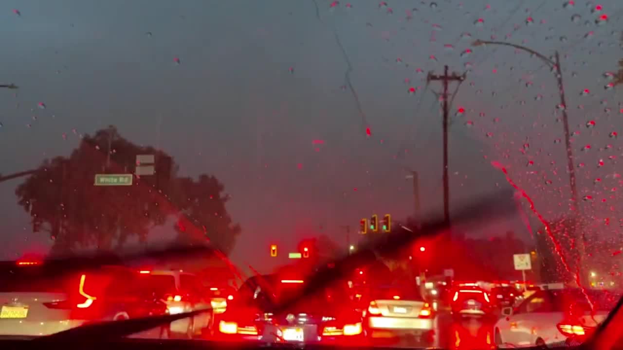 Heavy rain hits as first major storm of the season moves inland in San ...