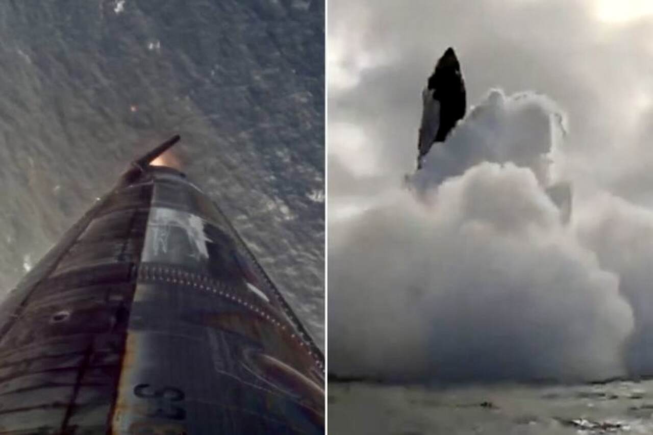 Video: SpaceX-rumskib styrter ned i Det Indiske Ocean efter vellykket ...