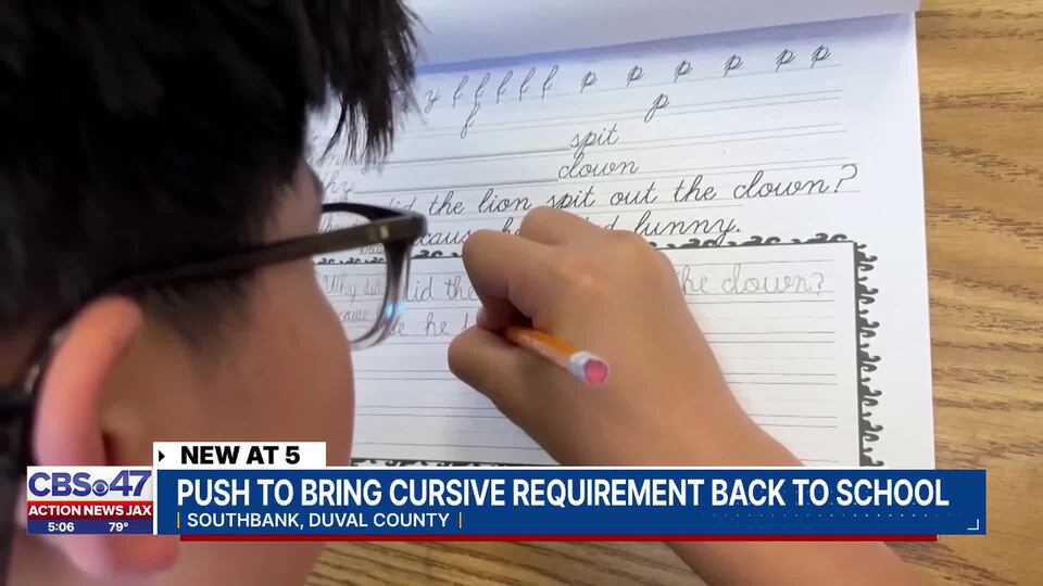 Push to bring cursive requirement back to schools