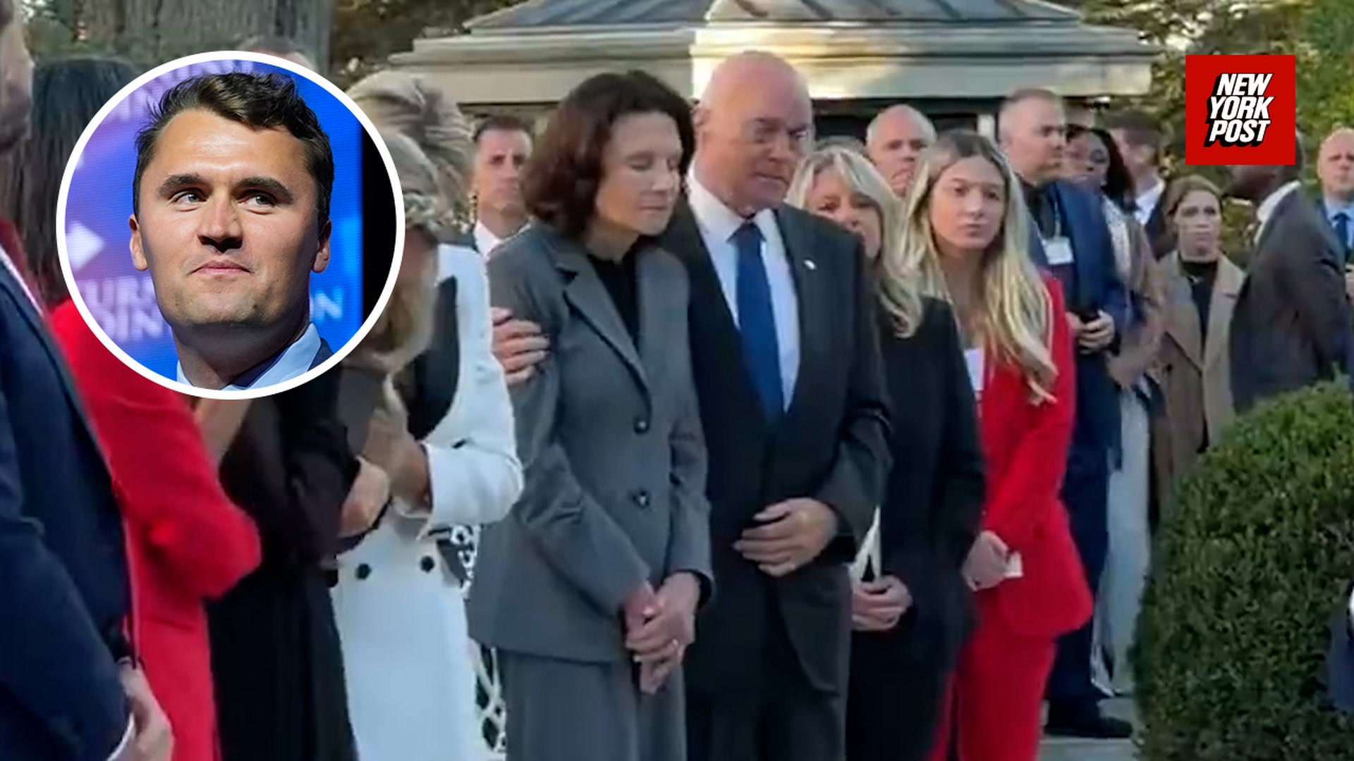 Rare glimpse of Charlie Kirk's parents during somber moment