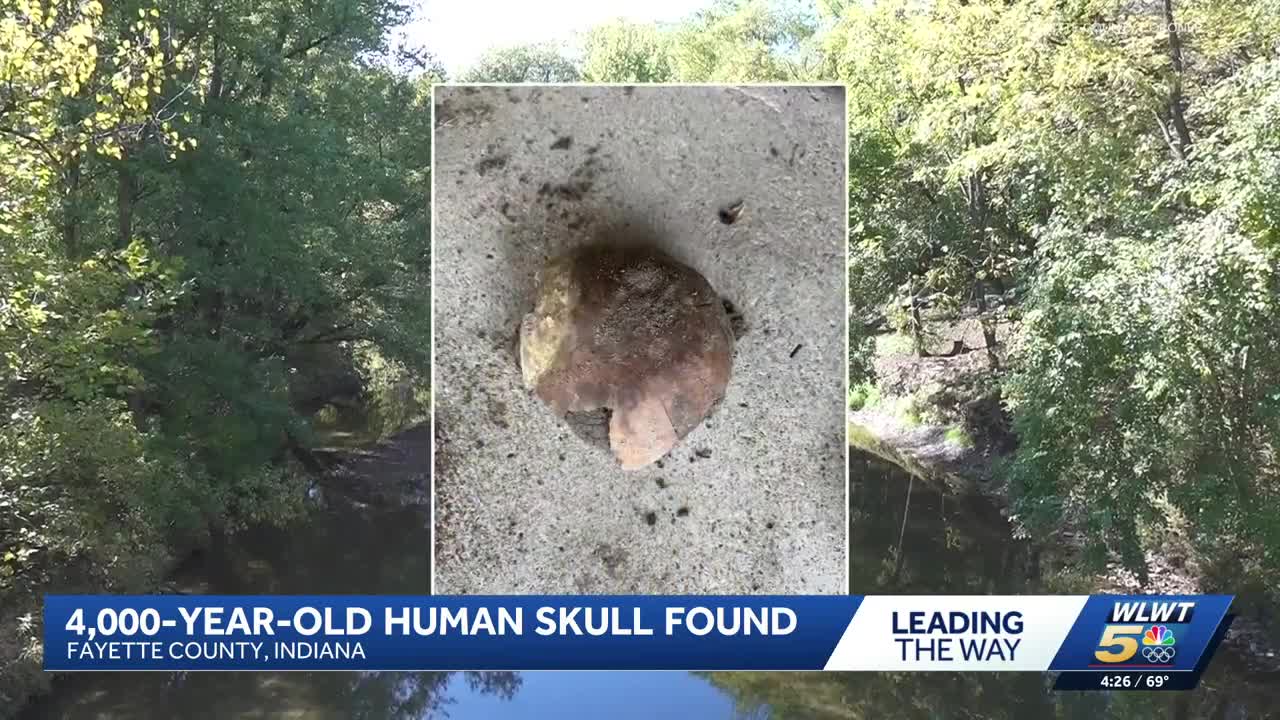 4,270-year-old human skull found along riverbank in Indiana